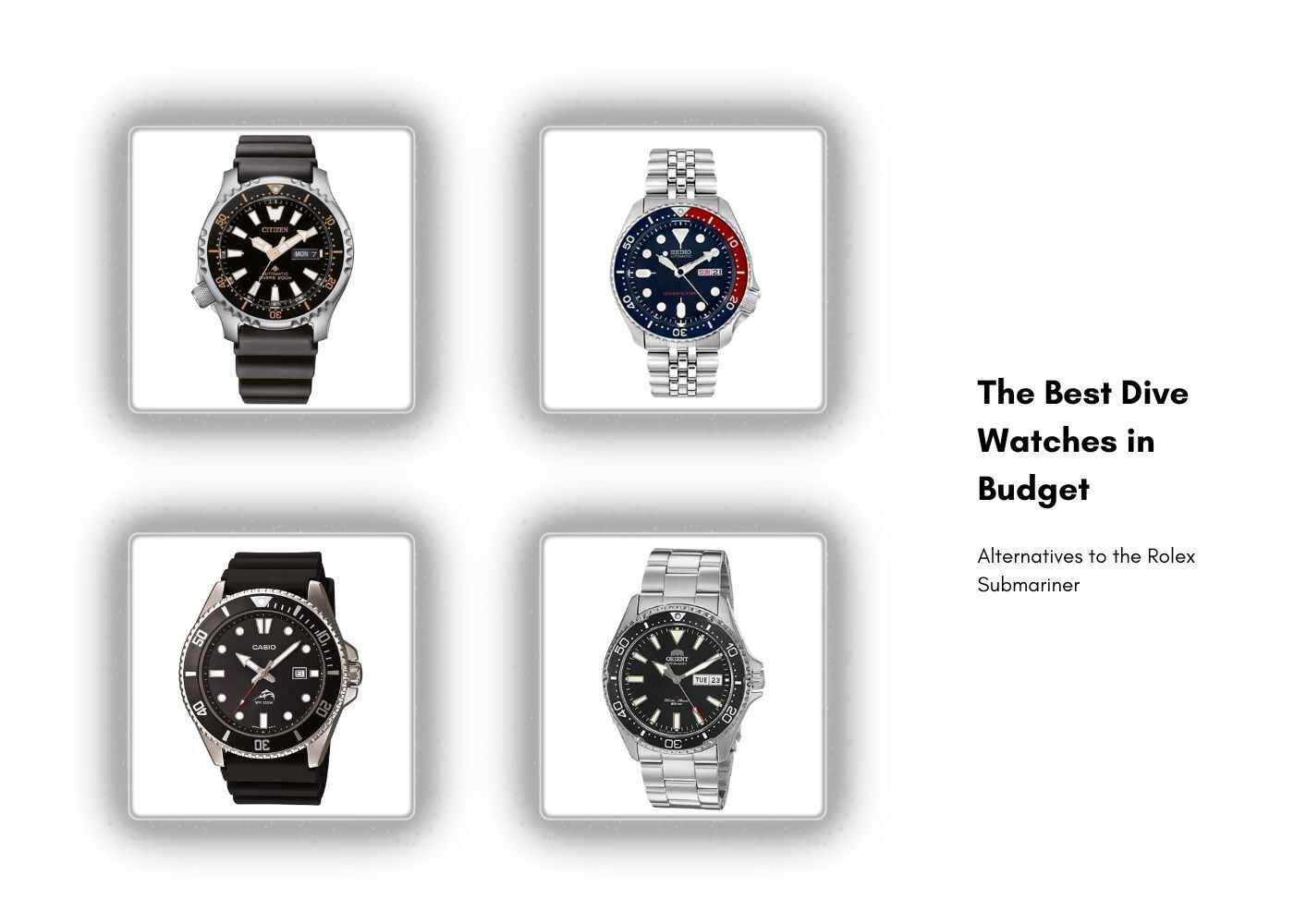 Rolex Submariner Alternatives Under $500