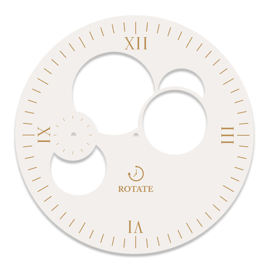 Taupe & Rose Skeleton Dial | DIY Watch Dial | Rotate Watches