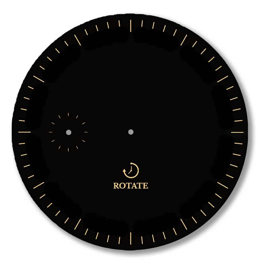 Black & Gold Minimalist Dial | Rotate Watches
