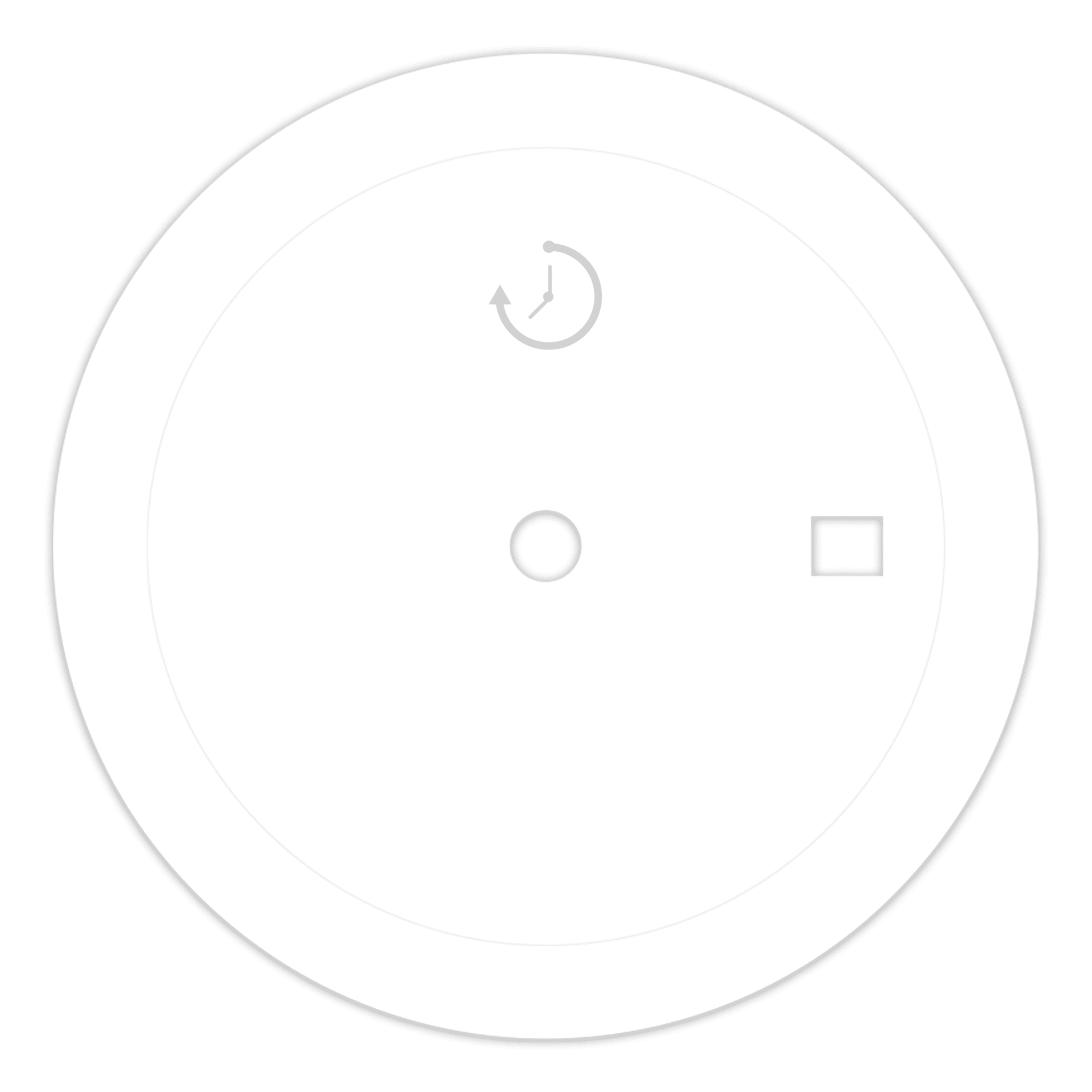 Raised Pure White Dial | DIY Watch Dial | Rotate Watches